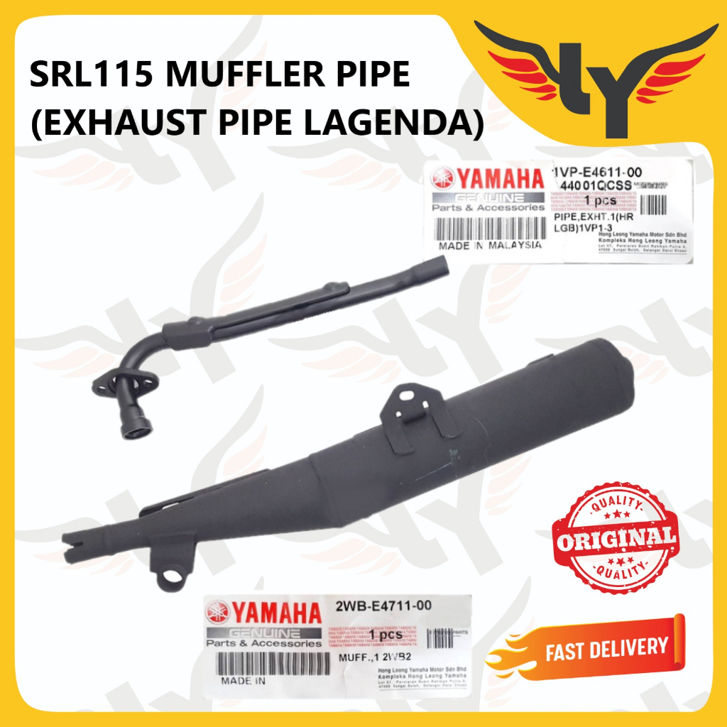 Yamaha Lagenda SRL115 FI Muffler Pipe Assy - 1VP-E4611-00 / 2WB-E4711 ...