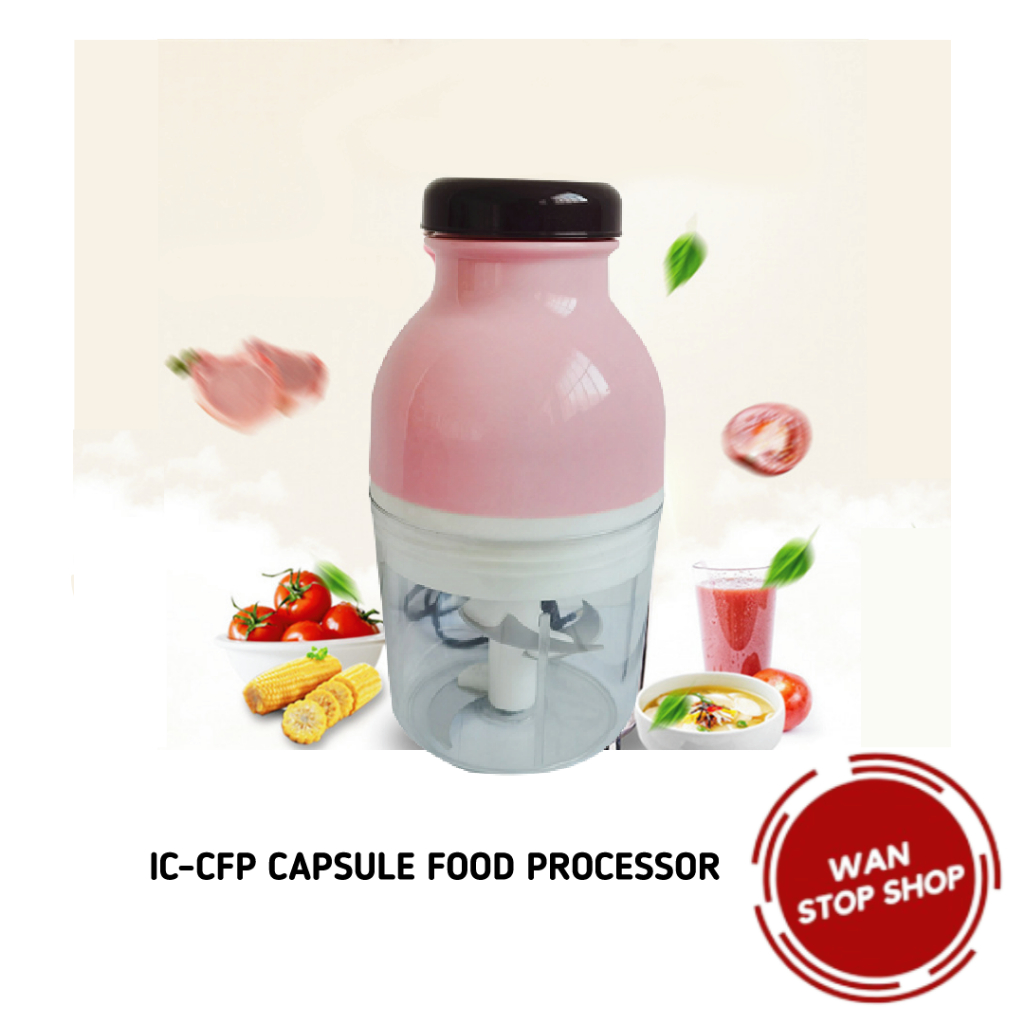 Food Processor Capsule Food Cutter Fruit Grinder Meat Chopper 600ml ...
