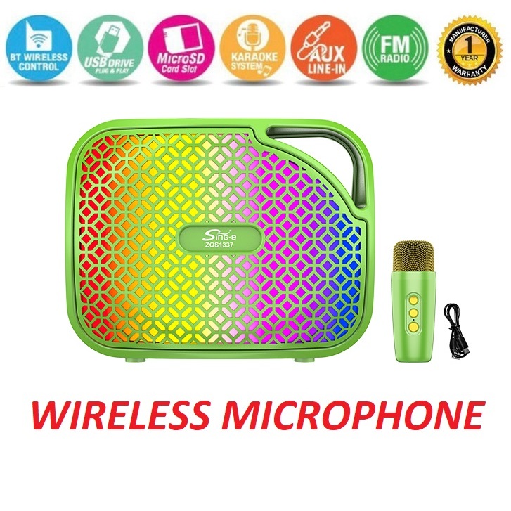 3inch SPEAKER MINI BLUETOOTH PORTABLE wireless mic rechargeble | Shopee ...
