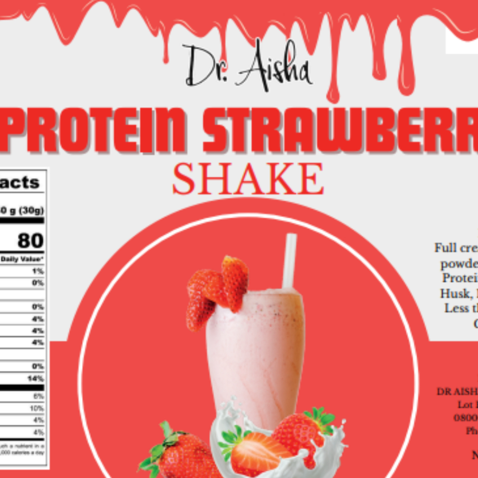 Dr Aisha l Protein Shake Strawberry | Shopee Malaysia