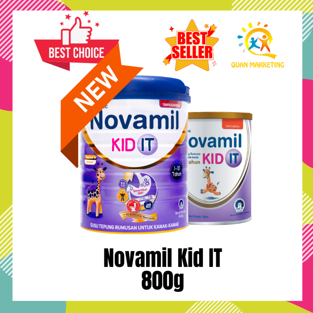 Novamil KID IT Growing Up Milk (400g / 800g) / Ready Stock / Fast ...