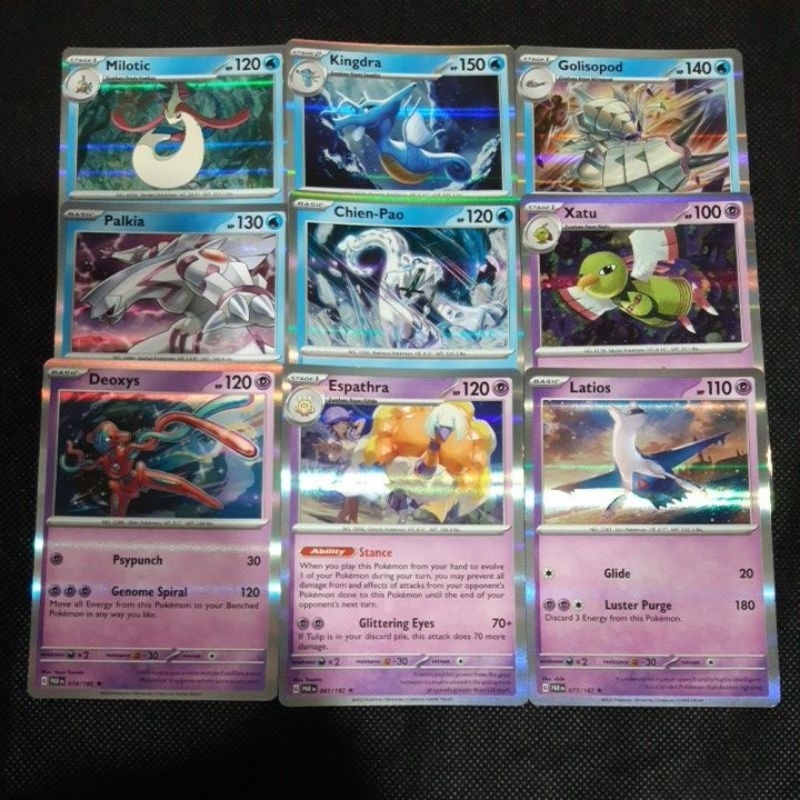 Pokemon Card TCG: Paradox Rift Rare Holo: Milotic/ Kingdra/ Golisopod ...