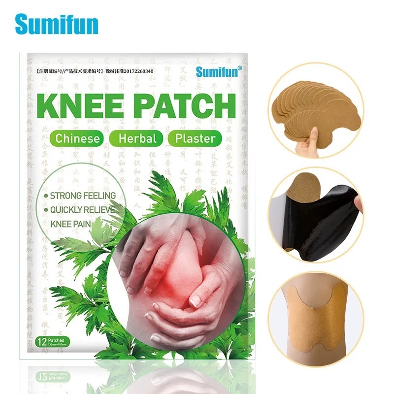 Sumifun Wornwood Knee Patch Pelekat Lutut 12pcs Guard Injury Plaster ...