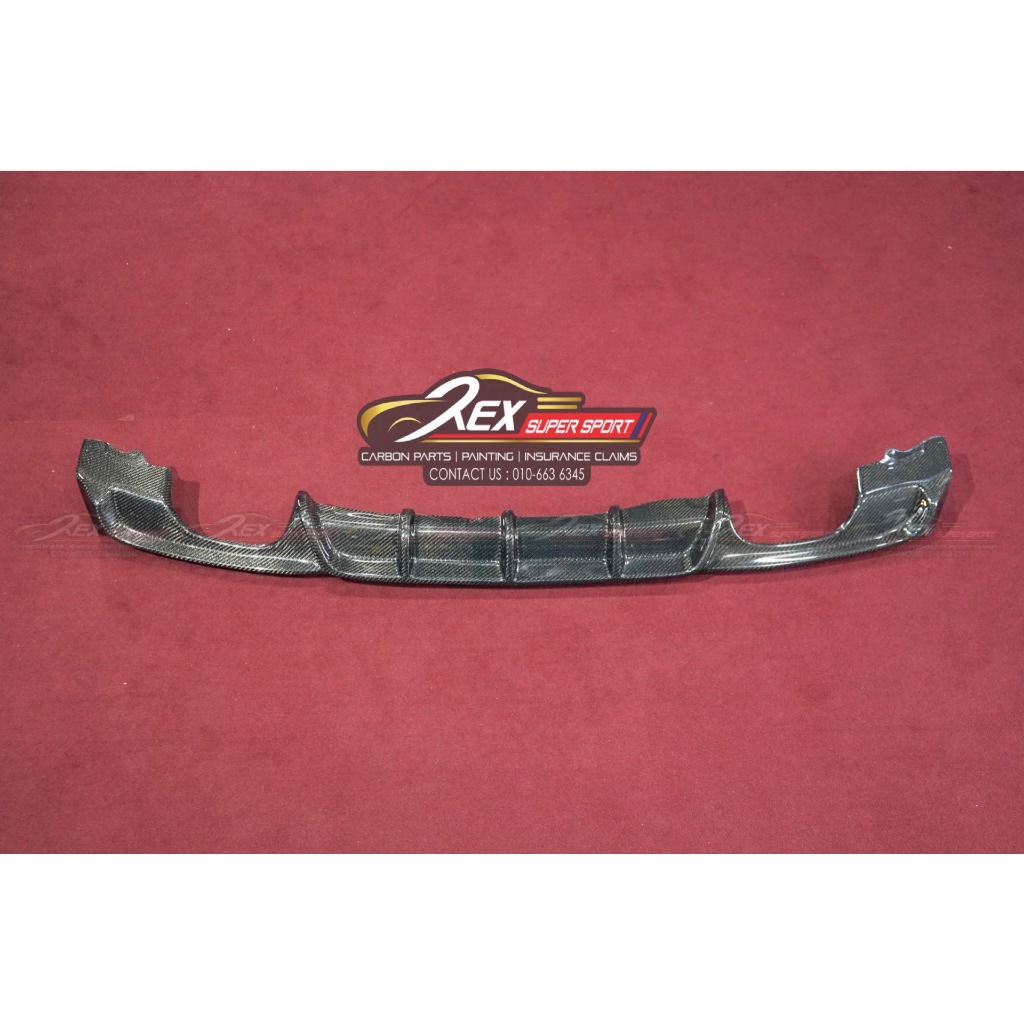 BMW 3 Series F30 MP Rear Diffuser Quad Exhaust Gloss Black / Real ...
