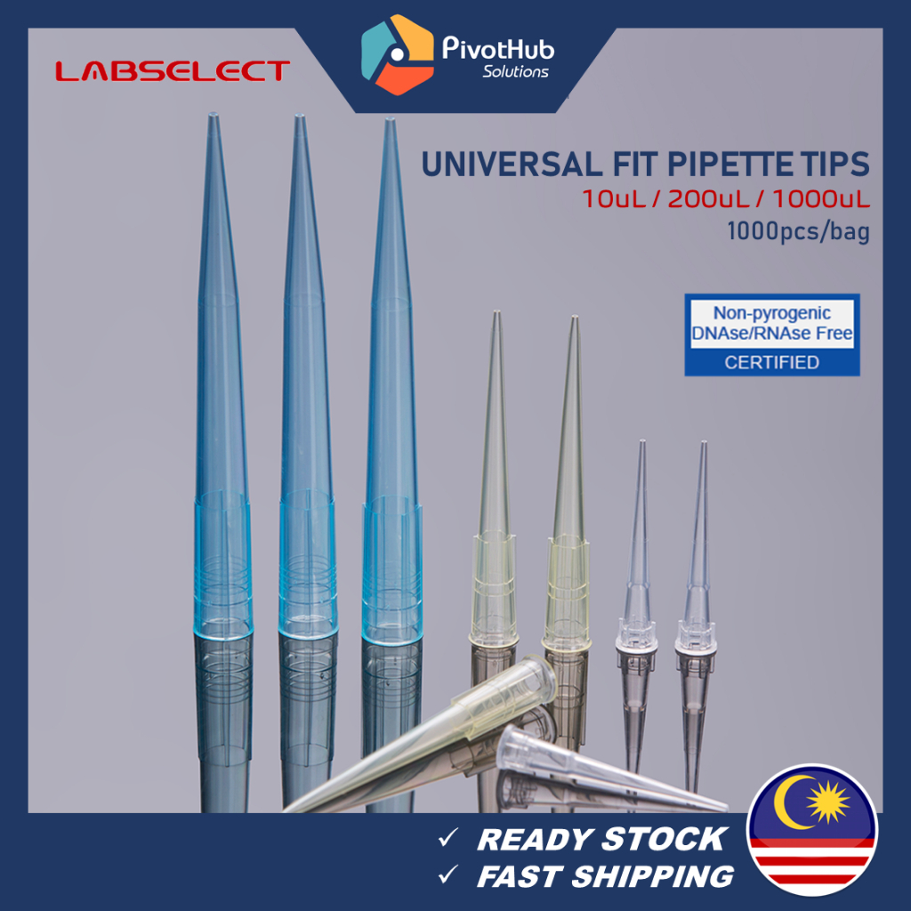 LABSELECT Universal Pipette Tips 10ul 200ul 1000ul Bulk Packed Non ...