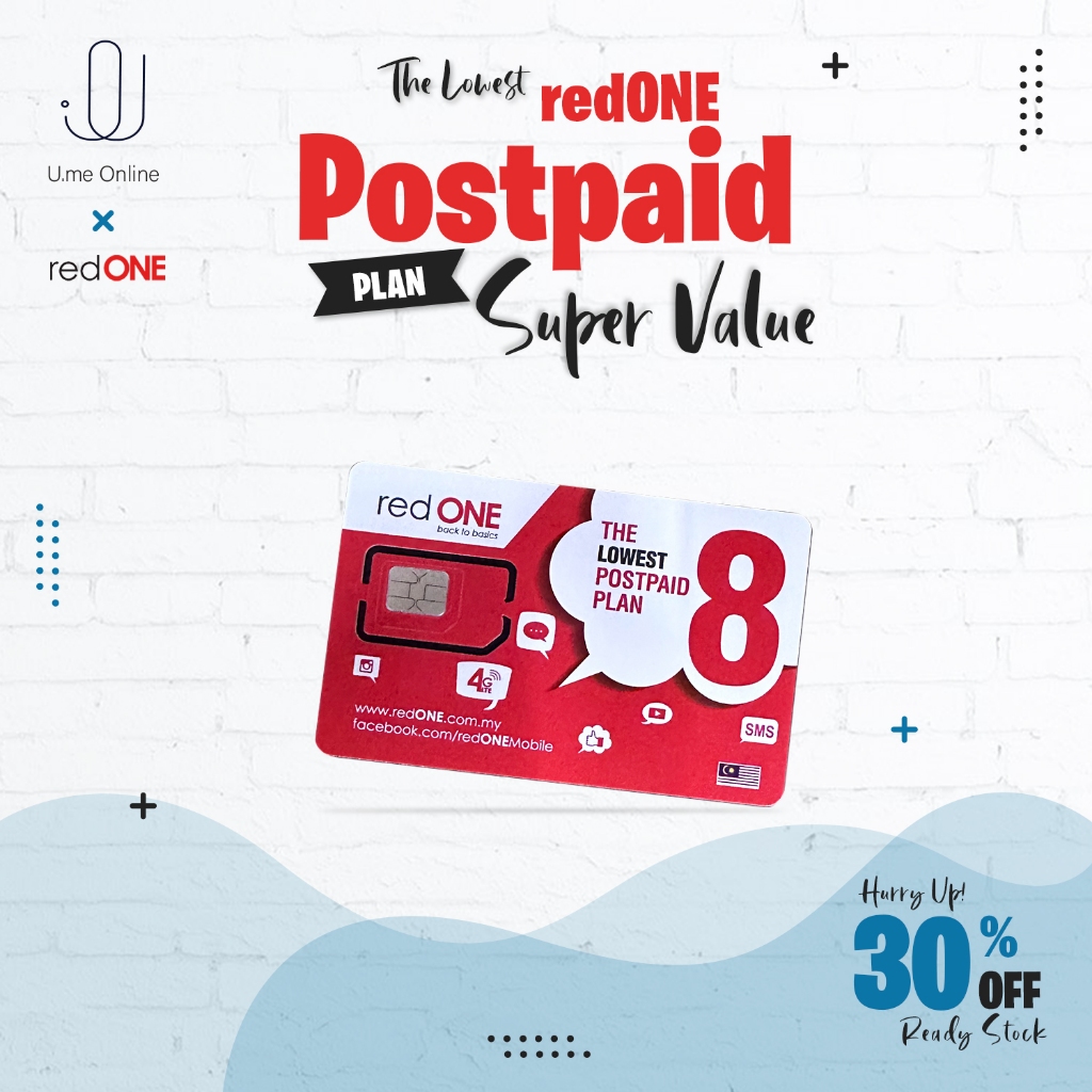 All redONE Postpaid Plan 10, 38, 50U, 58 Unlimited Call & Data Lowest ...