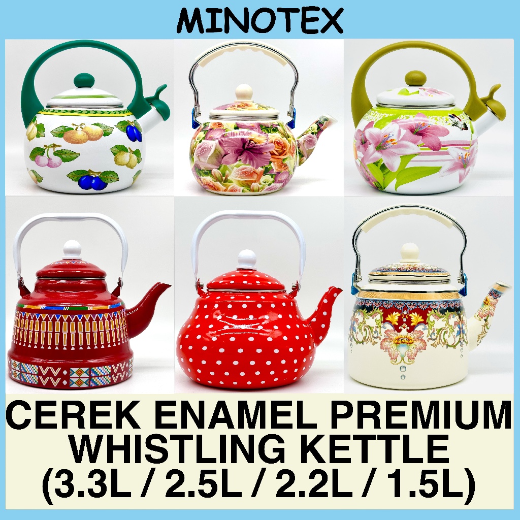 High Quality Enamel Kettle/Kendi Enamel/Whistling Kettle/Cerek Bersiul ...