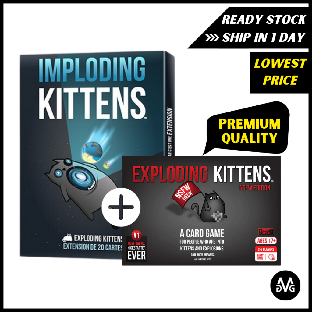 [READY STOCK] Exploding Kittens Card Games Base Expansion Family ...