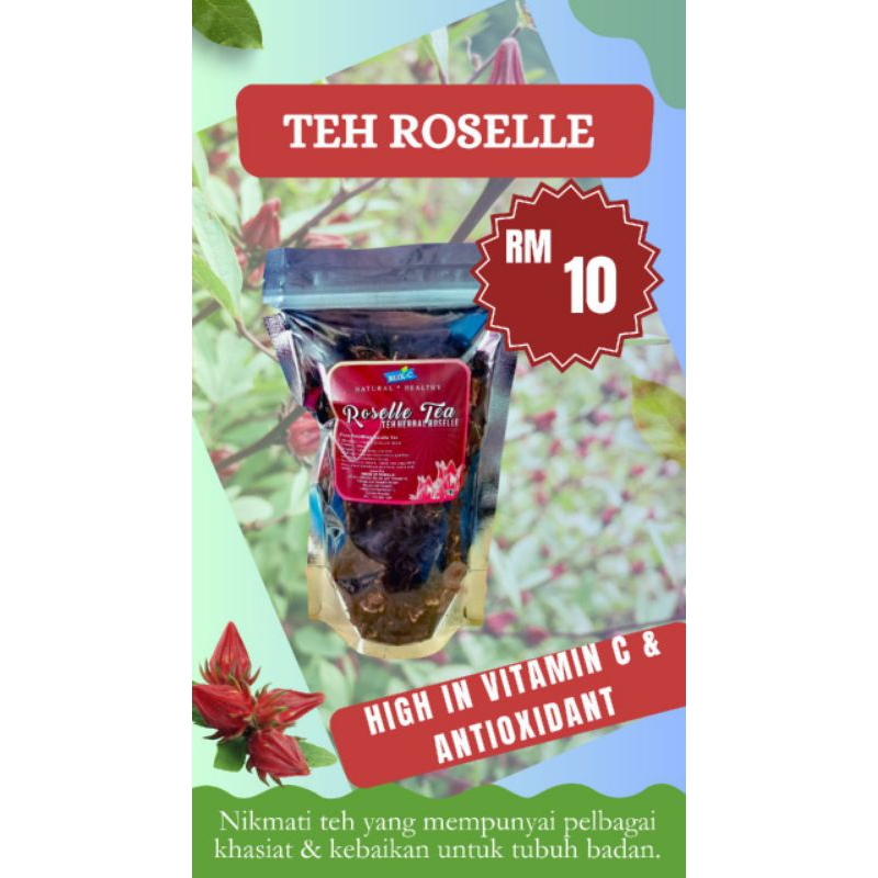 Teh Bunga Roselle/ Dried Roselle Hibiscus Sabdariffa (Herbs) | Shopee Malaysia