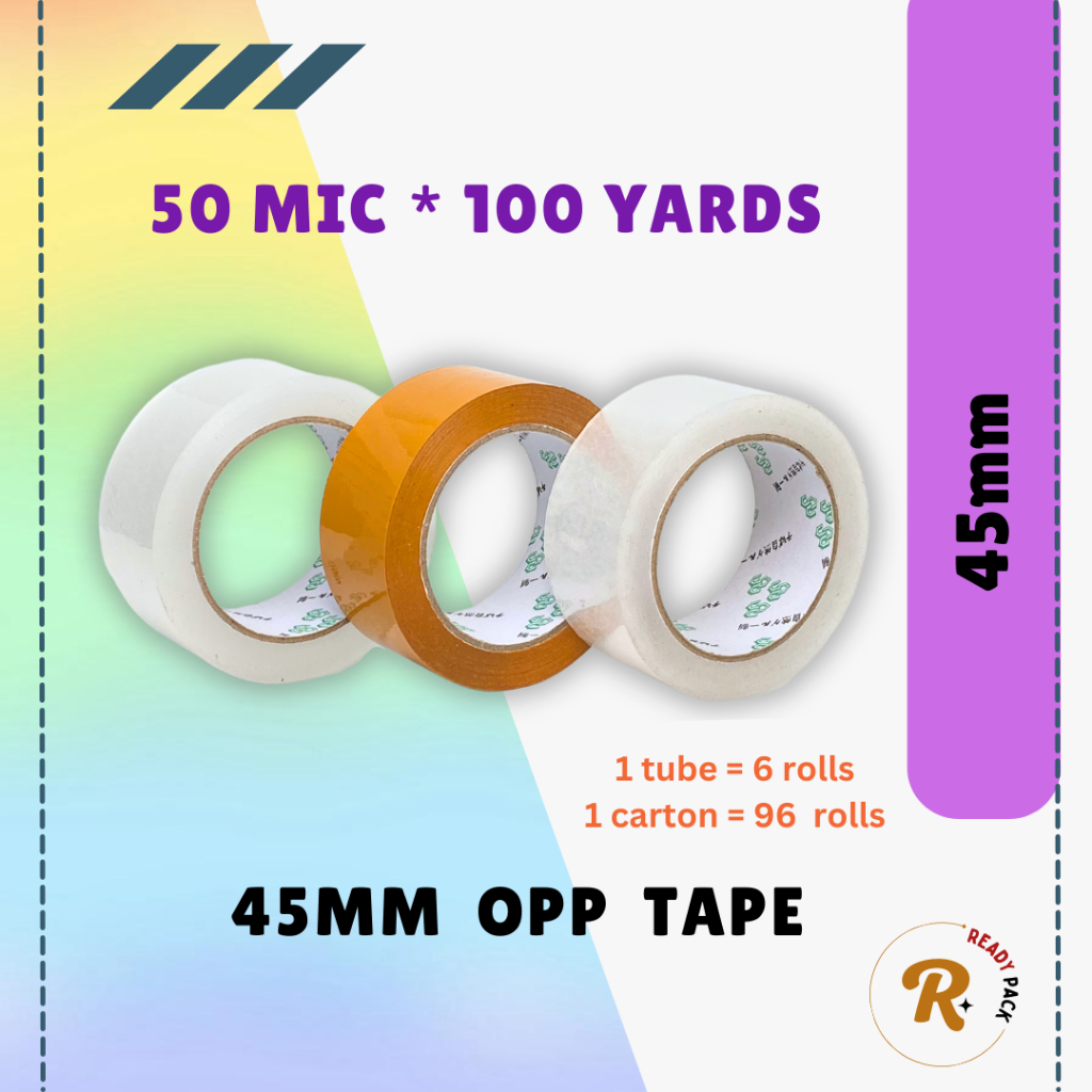 45mm*100Y Super Strong Adhesive Cellophane Tape Packing Tape | Shopee ...