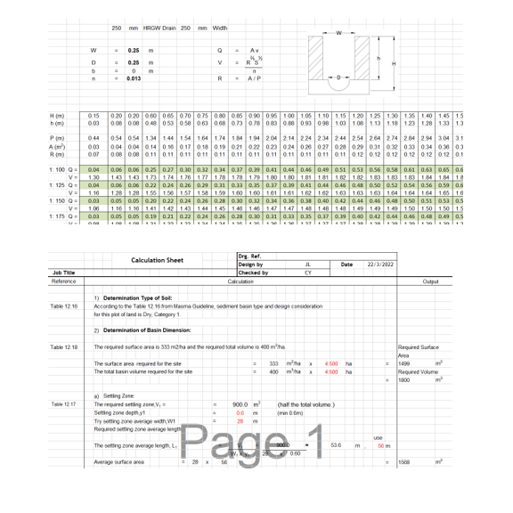 Drainage Design Silt Trap OSD Checking Water Reticulation Design ...