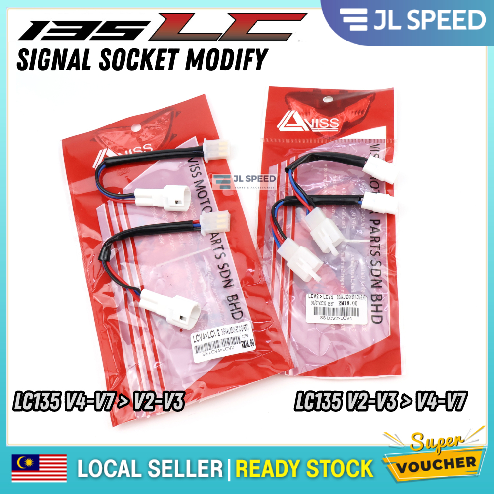 YAMAHA LC135 FRONT SIGNAL SOCKET SOKET SIGNAL DEPAN WAYAR WIRE MODIFY CONVERT CONVERTER LC 135 ...