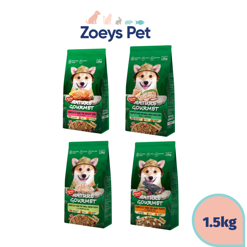 Kitchen Flavor Dog Nature Gourmet 1.5kg Dry Dog Food (Small Breed Adult ...
