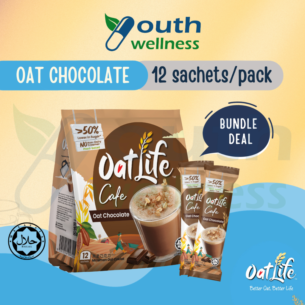 OatLife Oat White Coffee | Chocolate | Milk Tea | Double Oat Chia Seeds | Avocado | Soybean (12 ...