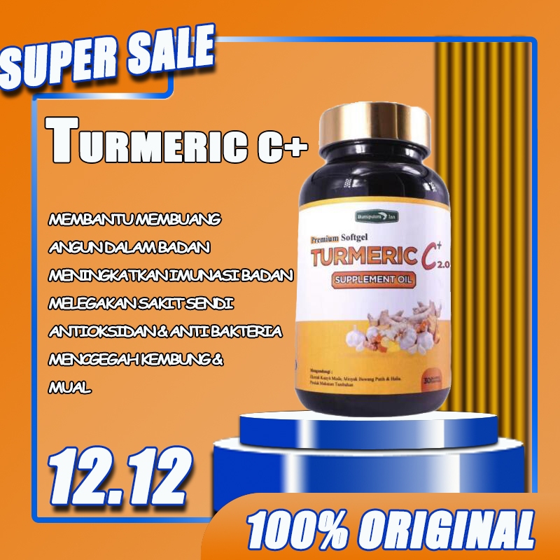 TURMERIC C PLUS ORIGINAL HQ turmeric c oil suppplement rawat angin gerd ...