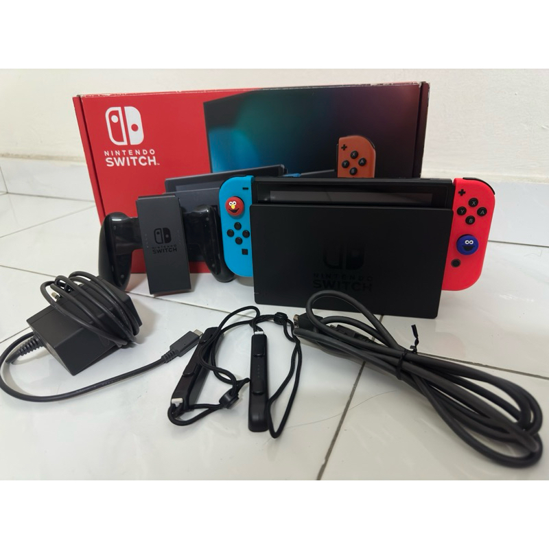 USED Nintendo Switch V2 Neon Enhanced Console | Shopee Malaysia