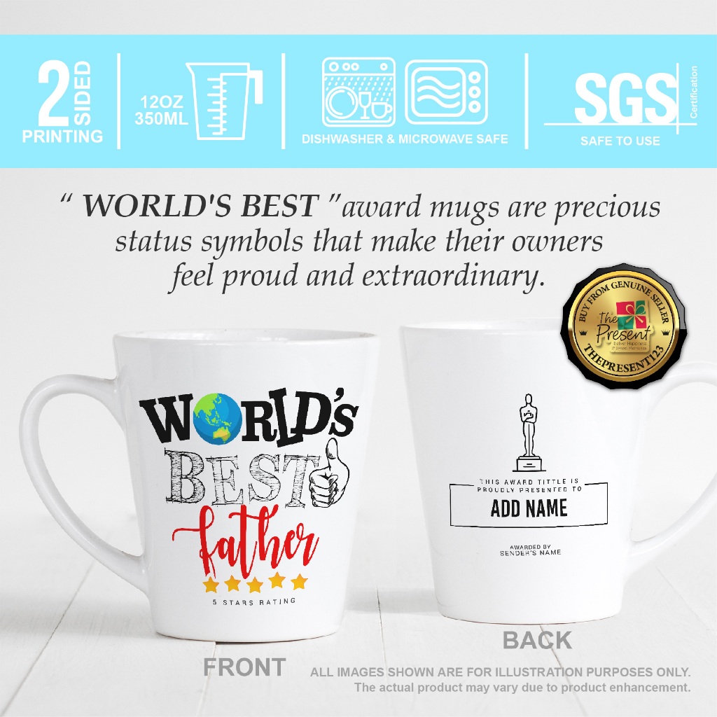Unique World's Best Award Mug with custom Receiver & Your Name ...