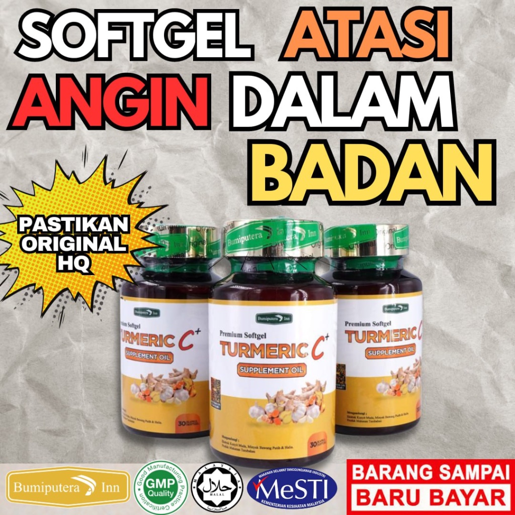 TURMERIC C PLUS ATASI MASALAH ANGIN GERD GASTRIK | Shopee Malaysia
