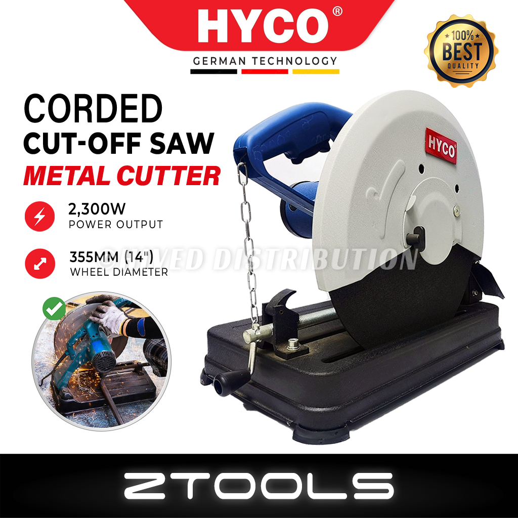HYCO 2300W/ 14" Cut Off Machine | Metal Chop Saw | Wood & Iron & Steel ...