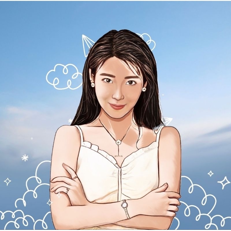lukisan digital potret self digital Potraits softcopy only for sosmed ...