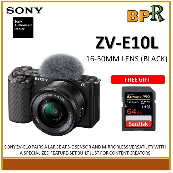 Sony ZV-E10 ZV-E10L Mirrorless Camera with 16-50mm Lens // Body Only ...