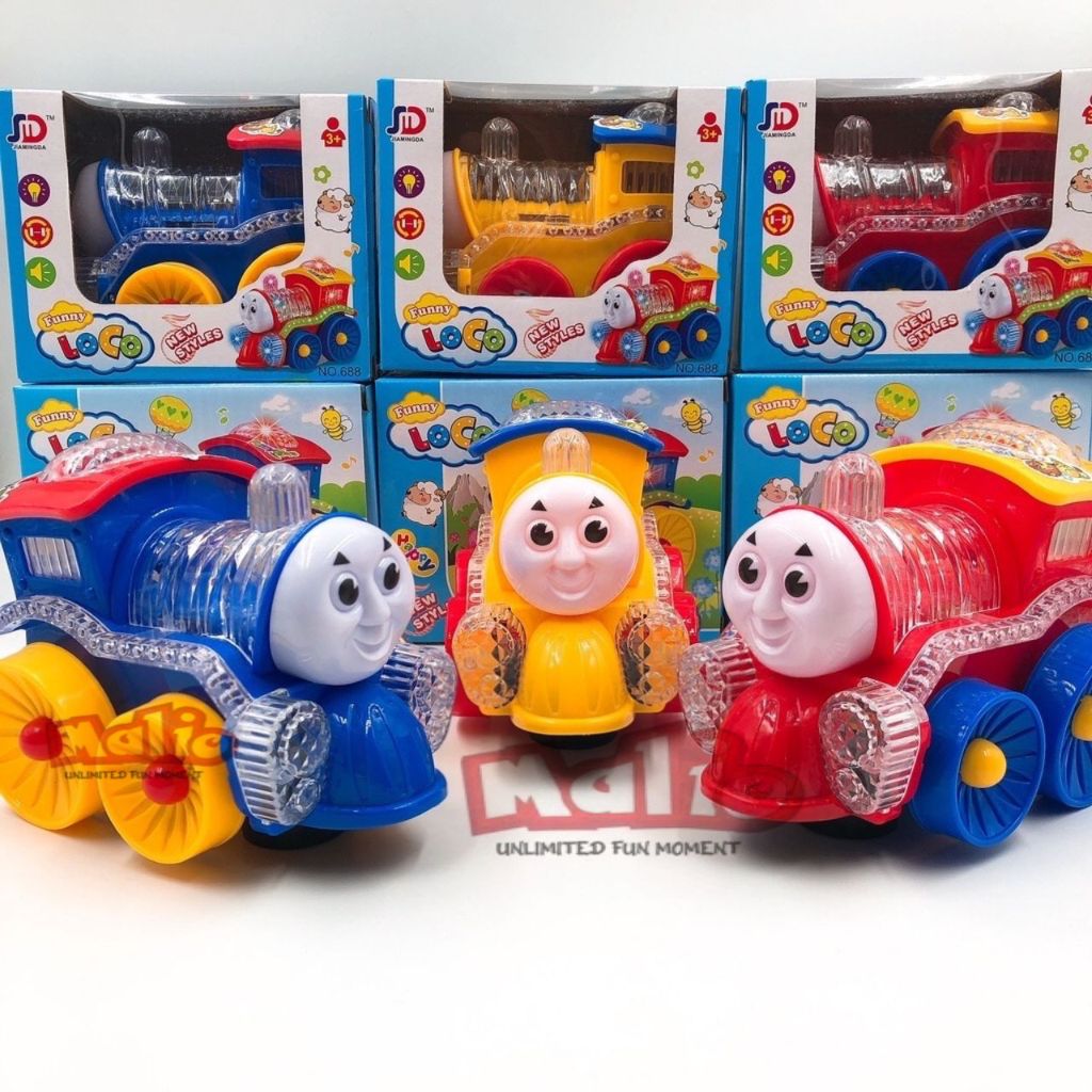 Early Education Learning Train Toys Bump and Go Dancing Train | Shopee ...