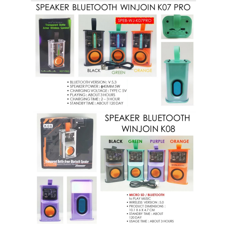 Winjoin K07/K08 Pro/A39 - Karaoke LED Bluetooth FM Radio USb Kts ...