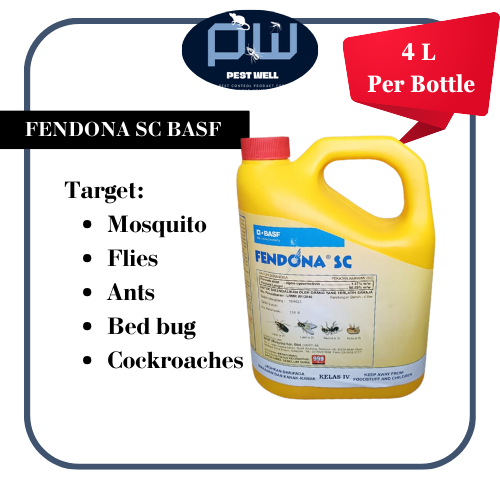 (4L) Fendona SC BASF/ Insecticide Alpha Cypermethrin 1.47%/ Untuk Lipat ...