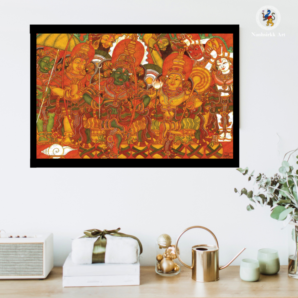 Ramar Pattabhisegam Kerala Mural Print | Shopee Malaysia