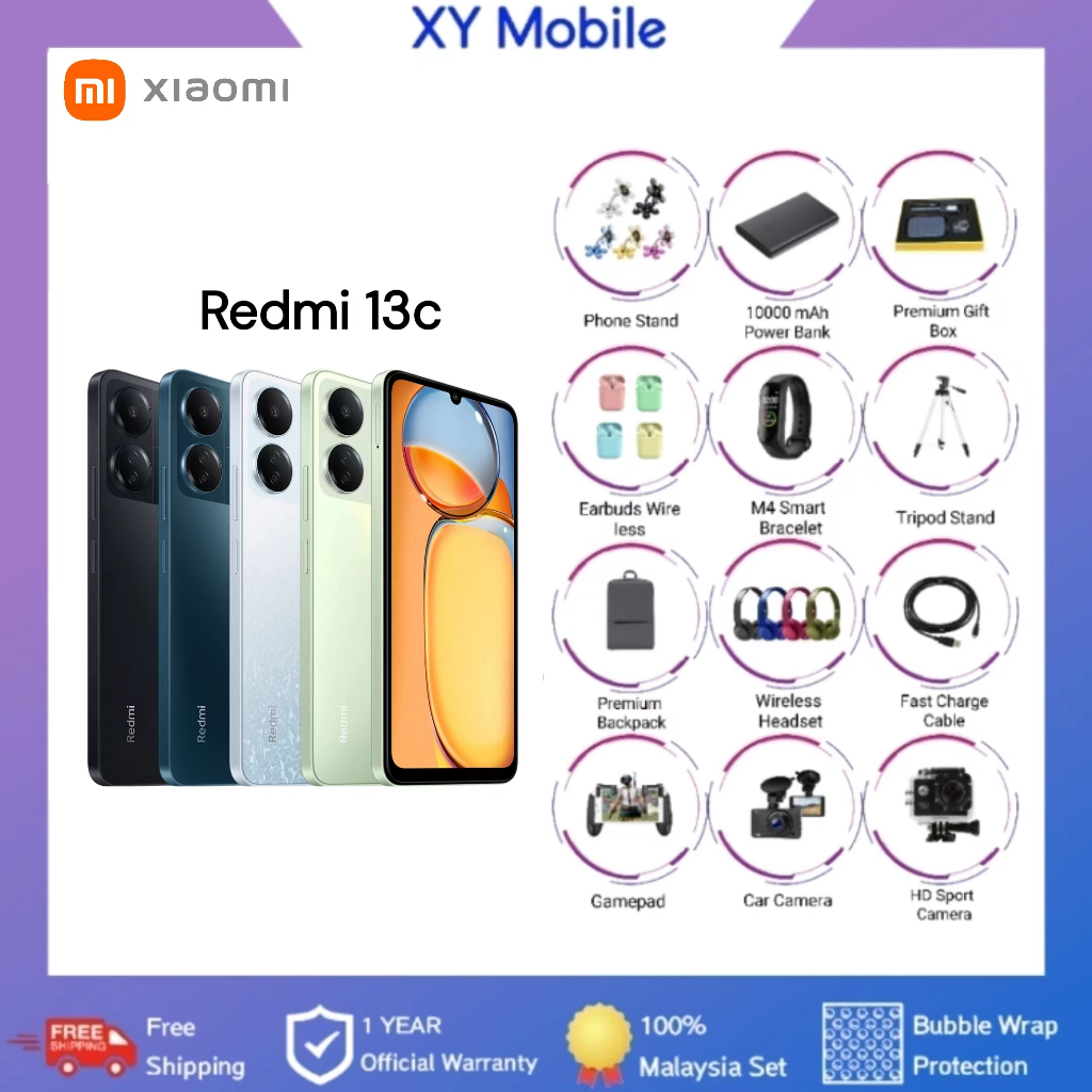 Redmi 13C | 6GB RAM 128GB ROM | Shopee Malaysia