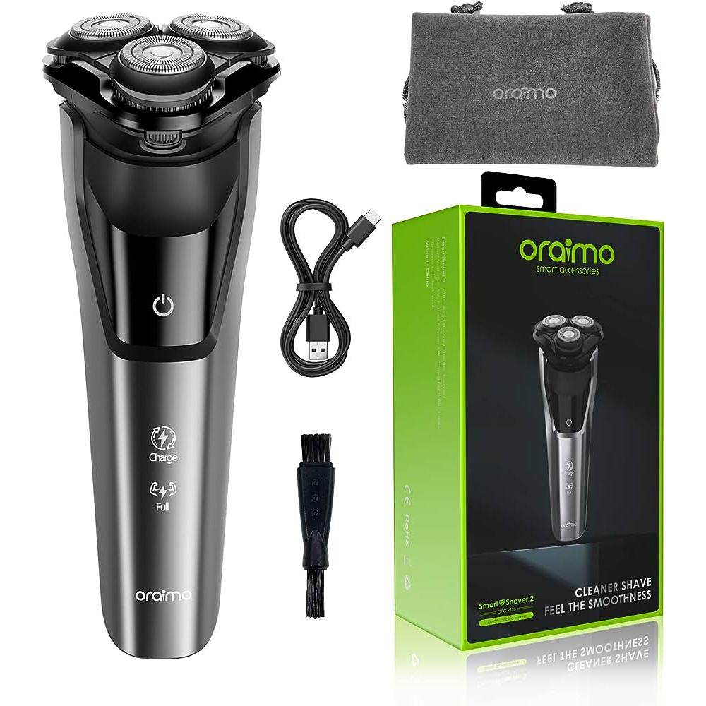 SHAVER ORAIMO OPC-RS20(电动胡须刀) 👉 3D FLOATING RAZOR HEADS 👉 TYPEC POWER ...