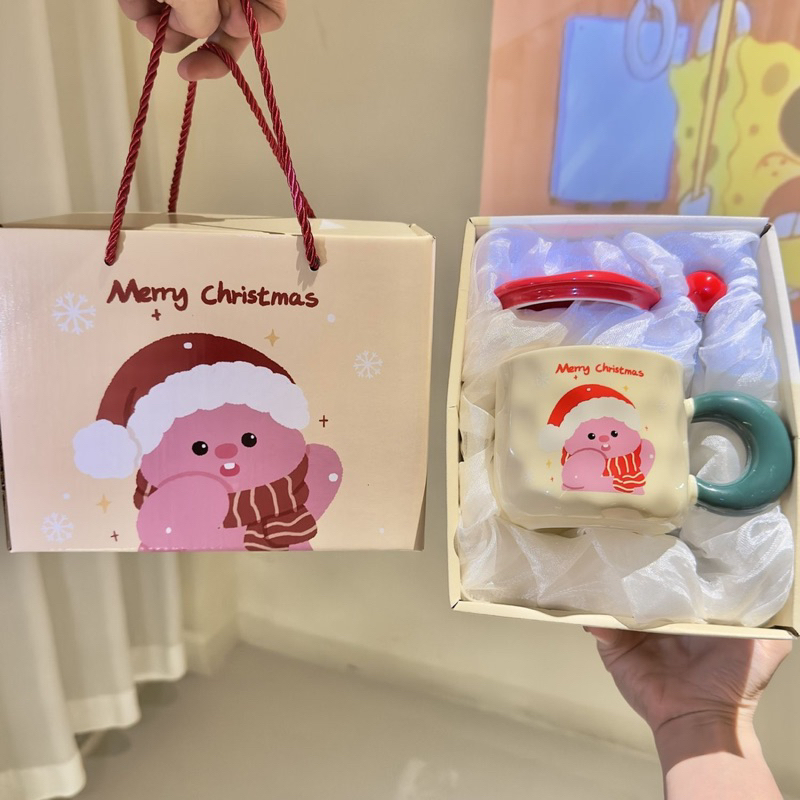 [preorder]Christmas loopy mug圣诞小海狸马克杯 | Shopee Malaysia