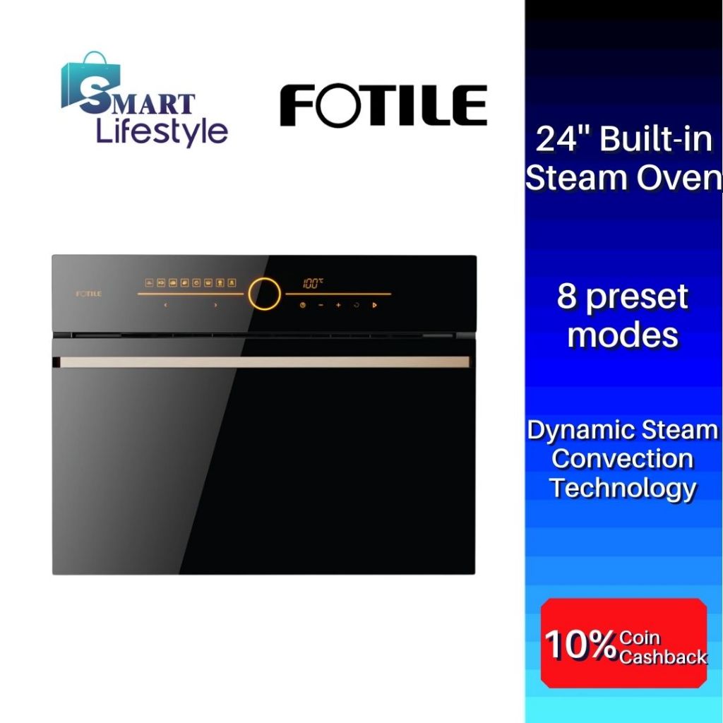Fotile 24'' Built-In Steam Oven 42L with 8 Preset Modes SCD42-C2T | Shopee Malaysia