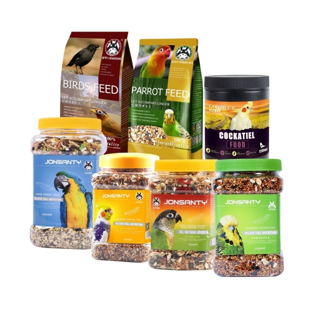 Jonsanty Bird Food Makanan Burung Parrot Food Cockatiel Food Bird Feed ...