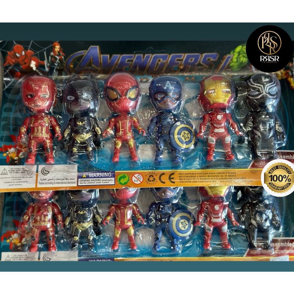 AVENGERS SUPERHERO MINI FIGURE {6 IN 1} / AVENGERS MINI TOYS / MINI ...