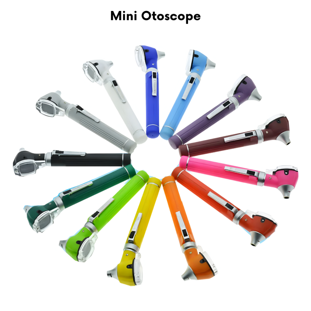 LED Fiber Optic Mini Otoscope Set, Ear Scope Ear Examination Kit ...