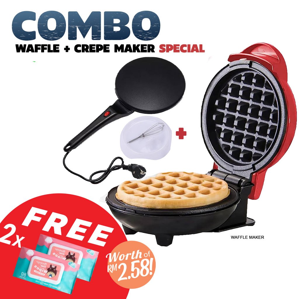 Waffle Maker Toaster Round Wafel Electric Mini Waffles Machine ...