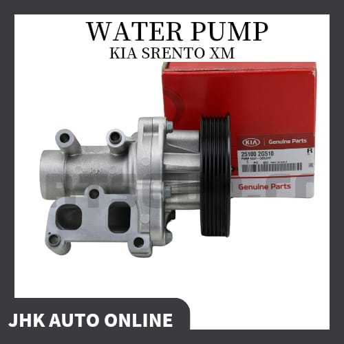 KIA SORENTO XM WATER PUMP WITH PULLEY ORIGINAL KIA 25100-2G510 MADE IN ...