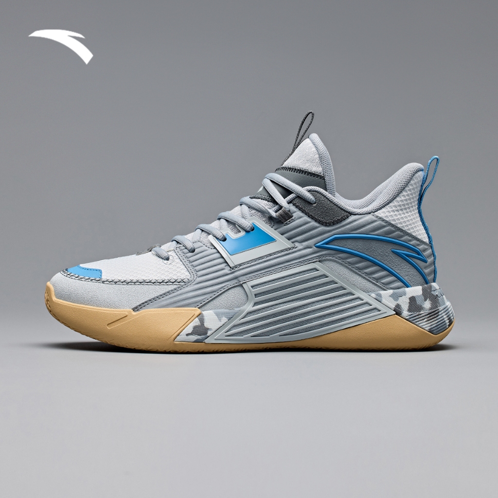 ANTA Men Speed 3 Basketball Shoes 812341604-8 Grey/Blue | Shopee Malaysia