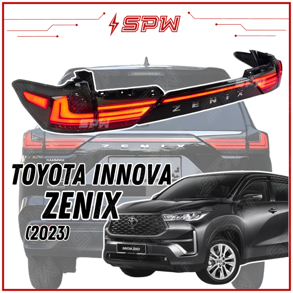 Toyota Innova Zenix (2023-2025) Rear Garnish Trunk LED Tail Lamp Tail ...