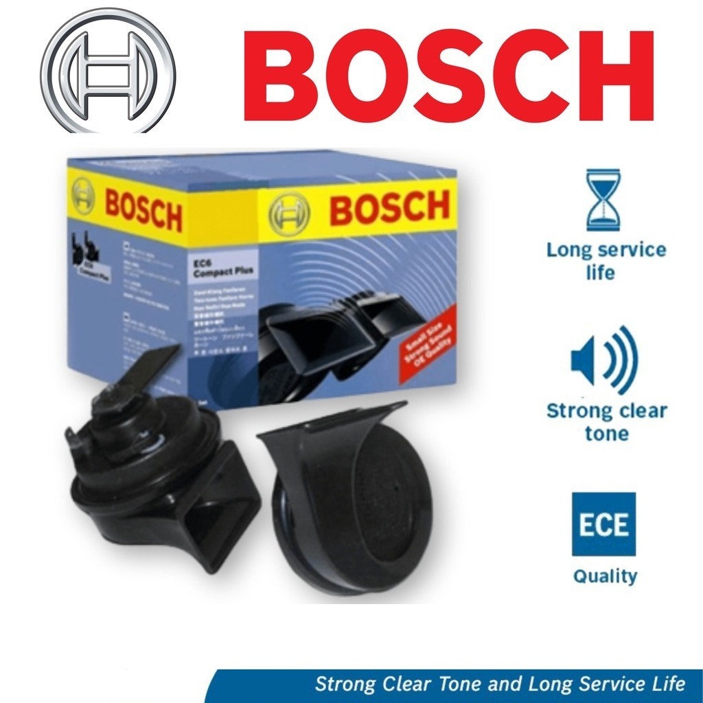 Bosch Horn EC6-Compact Plus Strider Fanfare Horn Set (Low & High Tone ...