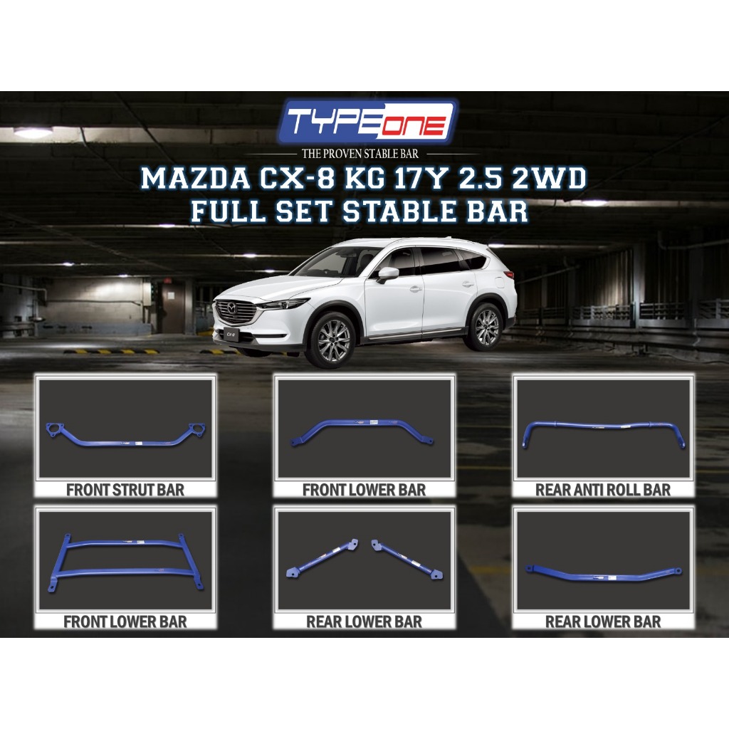 TYPE ONE Mazda Cx8 Cx 8 2017 - 2023 front side rear middle anti Struct ...