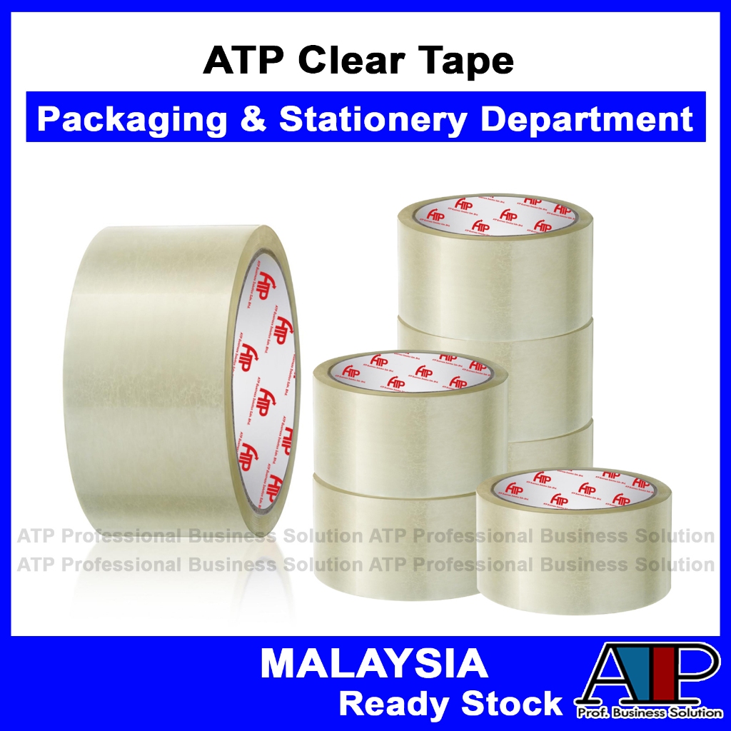 Packaging📦 ATP Clear Tape Cellotape Transparent Clear Tape Adhesive Opp ...
