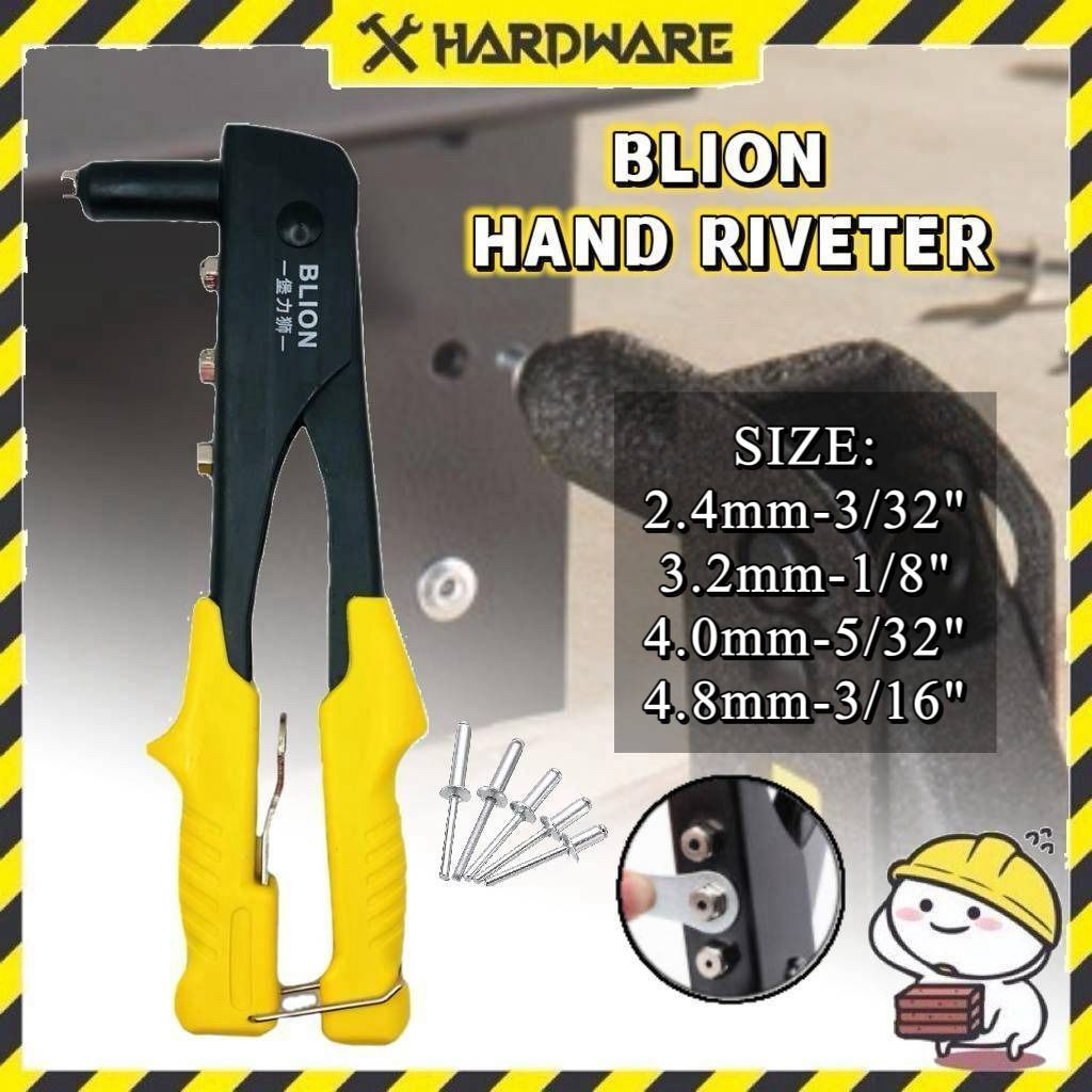 BLION HAND RIVETER/Hand Rivet Gun/Riveter Manual Fastener Tool Plier ...