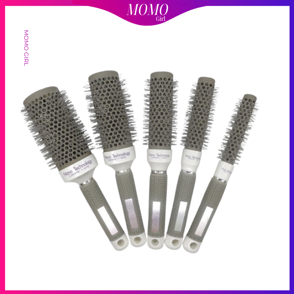 Nano Technology Hair Brush Ceramic Round Comb Aluminum Ionic Hair ...