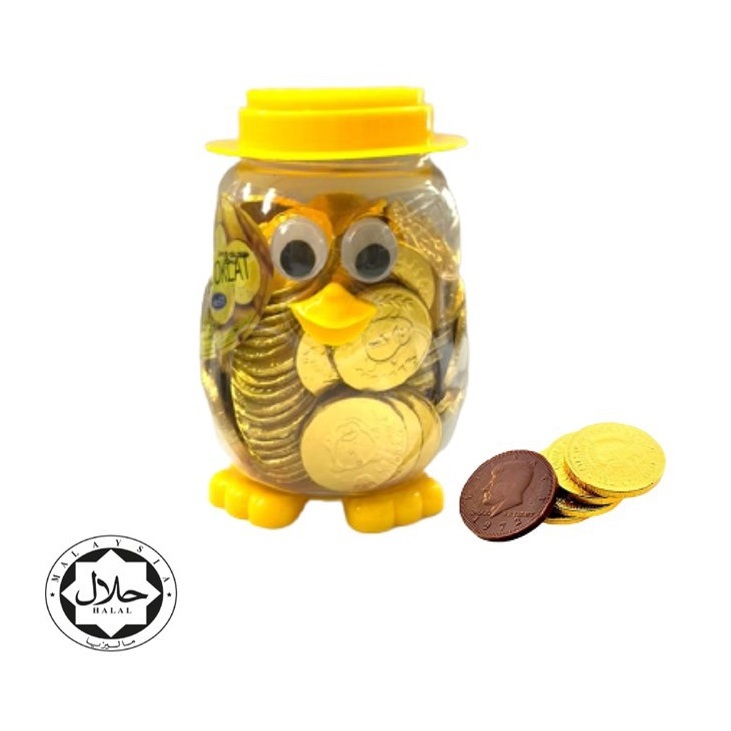SE7EN GOLD COIN CHOCOLATE 100PCS PENGUIN COKLAT EMAS JUMBO HALAL ...