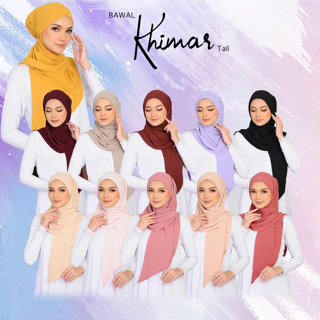 🔥🔥 Hot Arrival 🔥🔥 Elegant Muslimah Bawal Style Noor Khimar CEY Plain ...