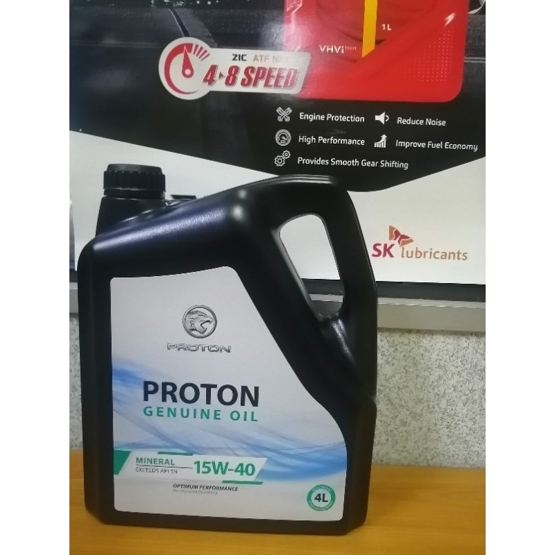 PROTON GENUINE OIL MINERAL 15W40 4L | Shopee Malaysia