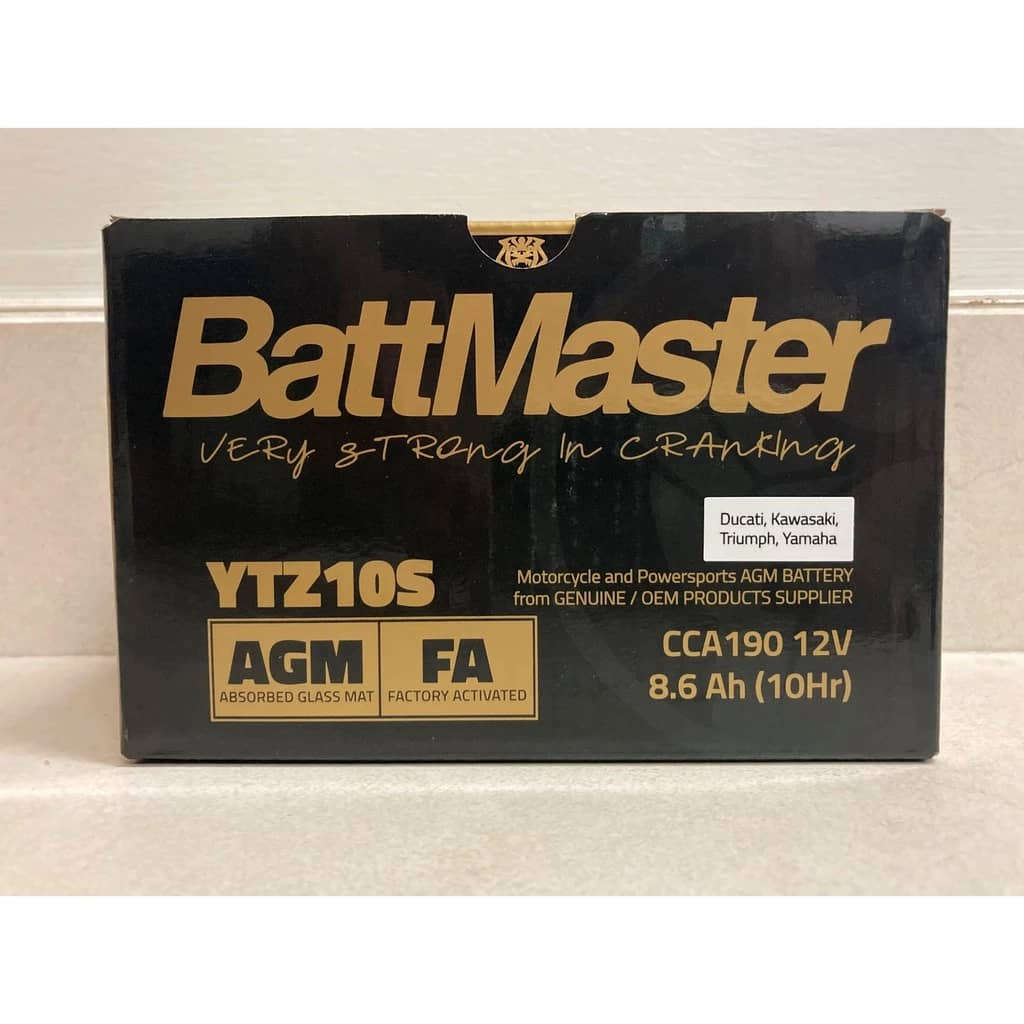 2026} BattMaster YTZ10S AGM Battery MT09 MT07 VULCAN S AX200S FORZA 250 ...