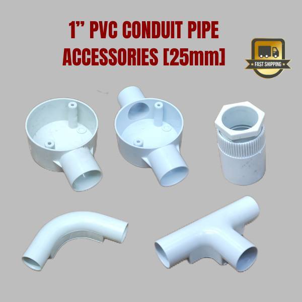 1" (25MM) PVC PIPE ACCESSORIES -1 WAY 2 WAY 3 WAY 4 WAY ELBOW SOCKET ...